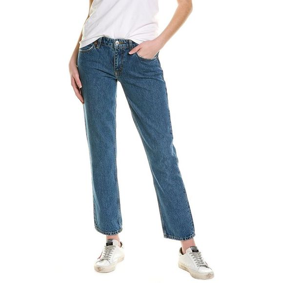 Re/Done | Jeans | Redone 7s Blue Mere Lowrise Straight Jean | Poshmark
